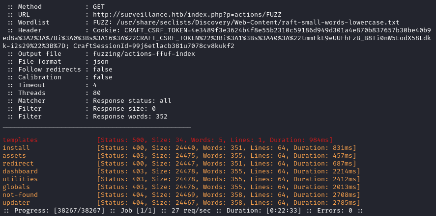 Surveillance :: 4wayhandshake — CTF Walkthroughs, Tips & Tricks